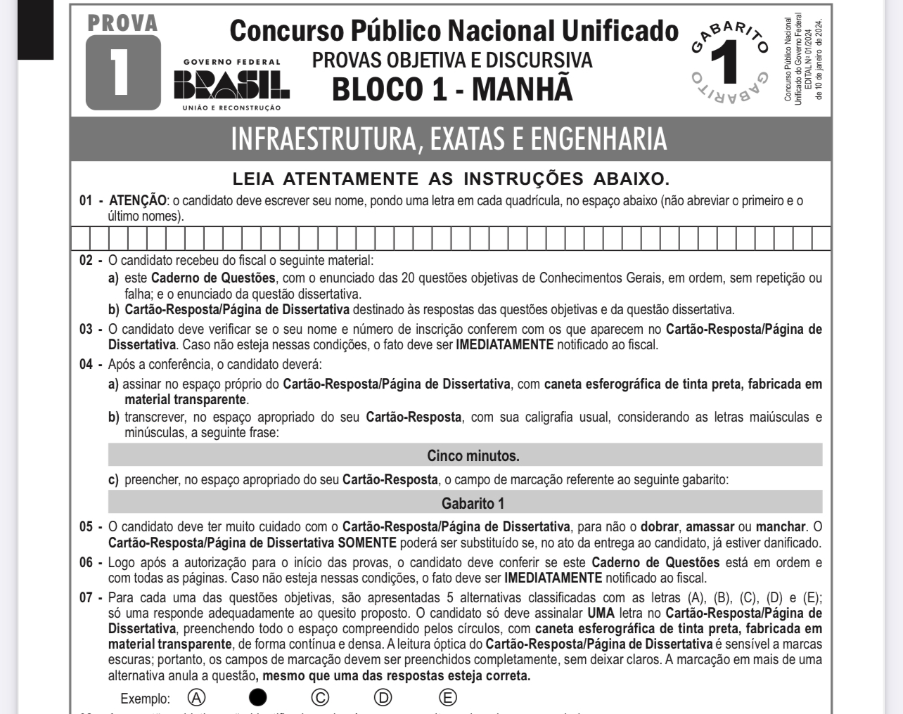 Concurso Nacional Unificado: Cadernos de prova são divulgados. Confira — Agência Gov